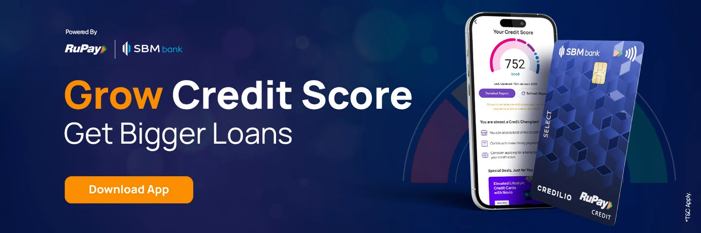 Get UPI-enabled SBM Credilio Credit Card. Card Assured.